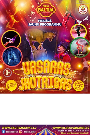 Билеты на CIRKS BALTIJA Salaspils, Nometņu iela 7 воскресенье, 6 ...